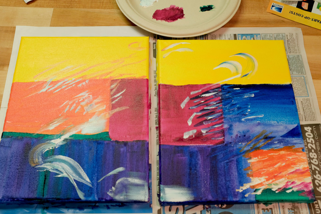 Make Your Own Abstract Wall Art | Simplicity Relished